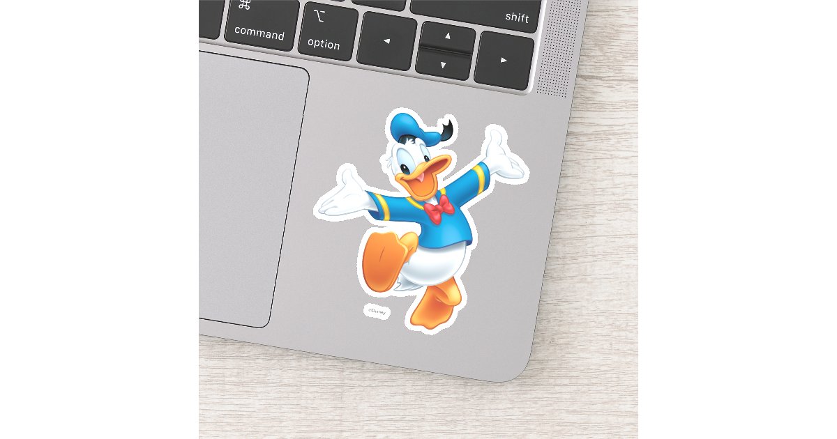 Donald Duck | Jumping Sticker | Zazzle
