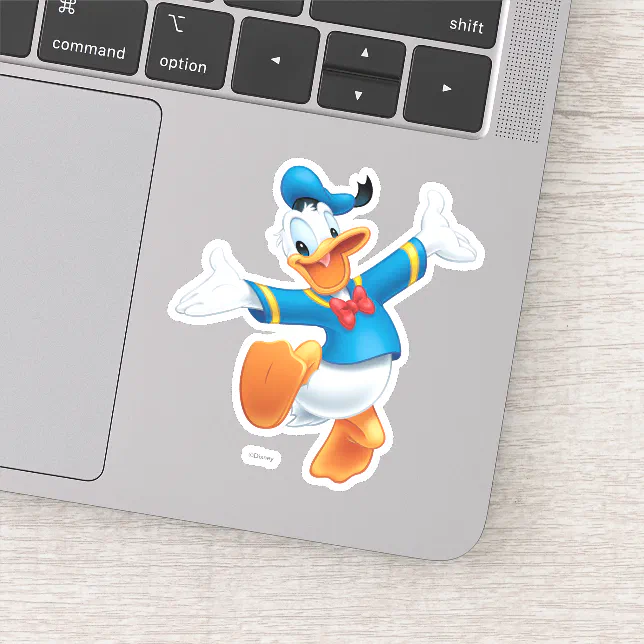 Donald Duck | Jumping Sticker | Zazzle