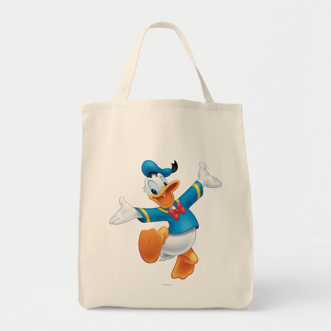 Donald Duck | Jumping Tote Bag | Zazzle