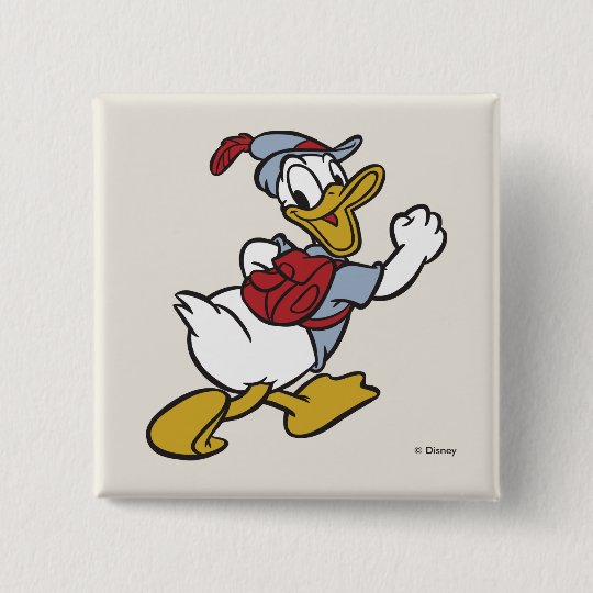 Donald Duck | Outdoor Donald Button | Zazzle.com