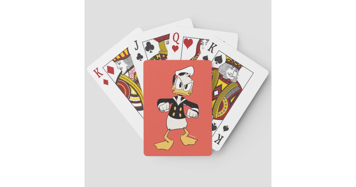 Donald Duck Playing Cards | Zazzle