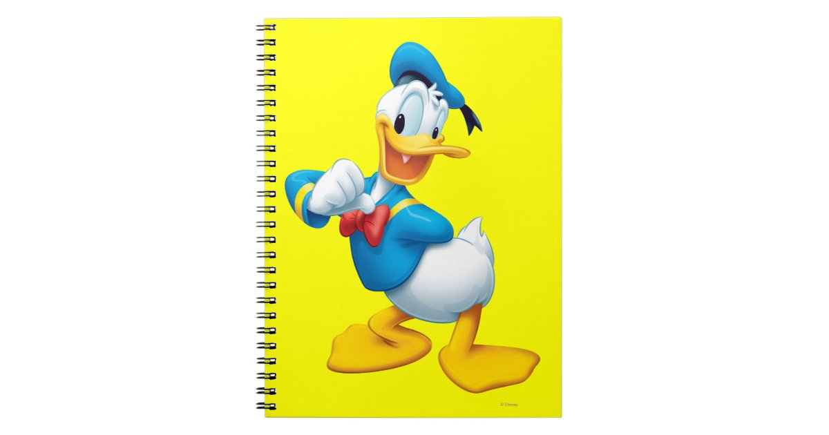 Donald Duck | Posing Notebook | Zazzle.com