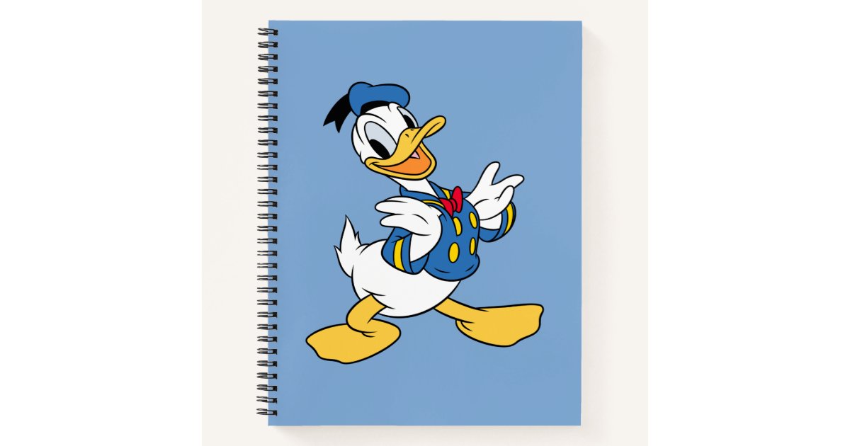 Donald Duck | Proud Pose Notebook | Zazzle