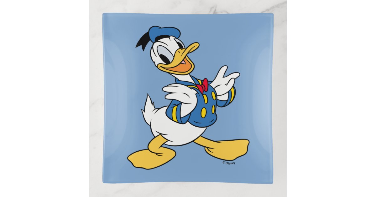 Donald Duck | Proud Pose Trinket Tray | Zazzle