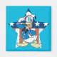 Donald Duck | Salute with Patriotic Star Magnet | Zazzle