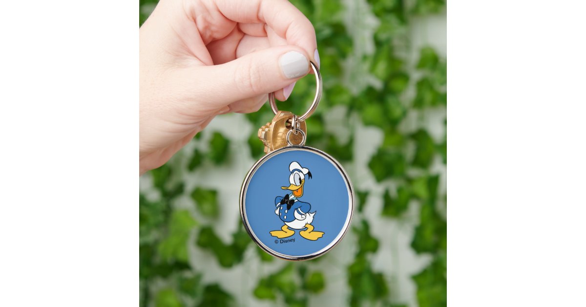 Donald Duck Smile Keychain | Zazzle