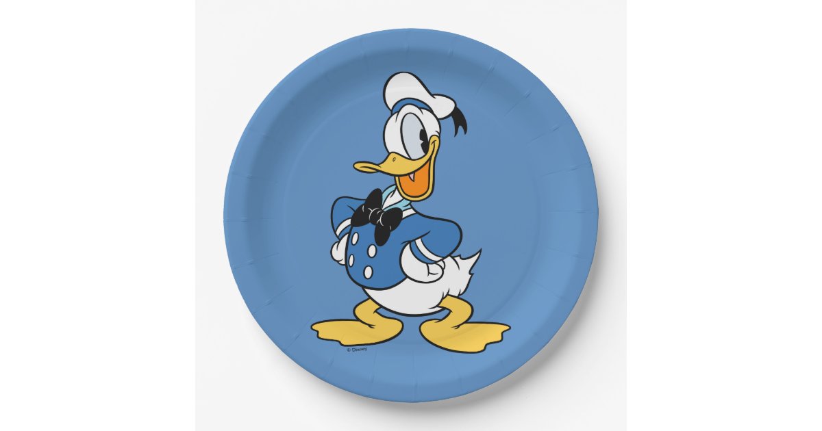 Donald Duck Smile Paper Plates | Zazzle