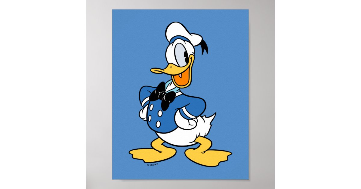 Donald Duck Smile Poster | Zazzle