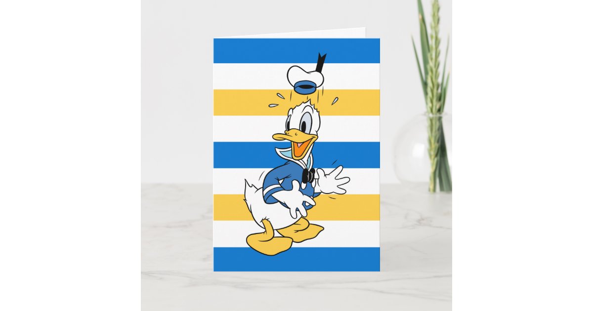 Donald Duck Surprise Card | Zazzle