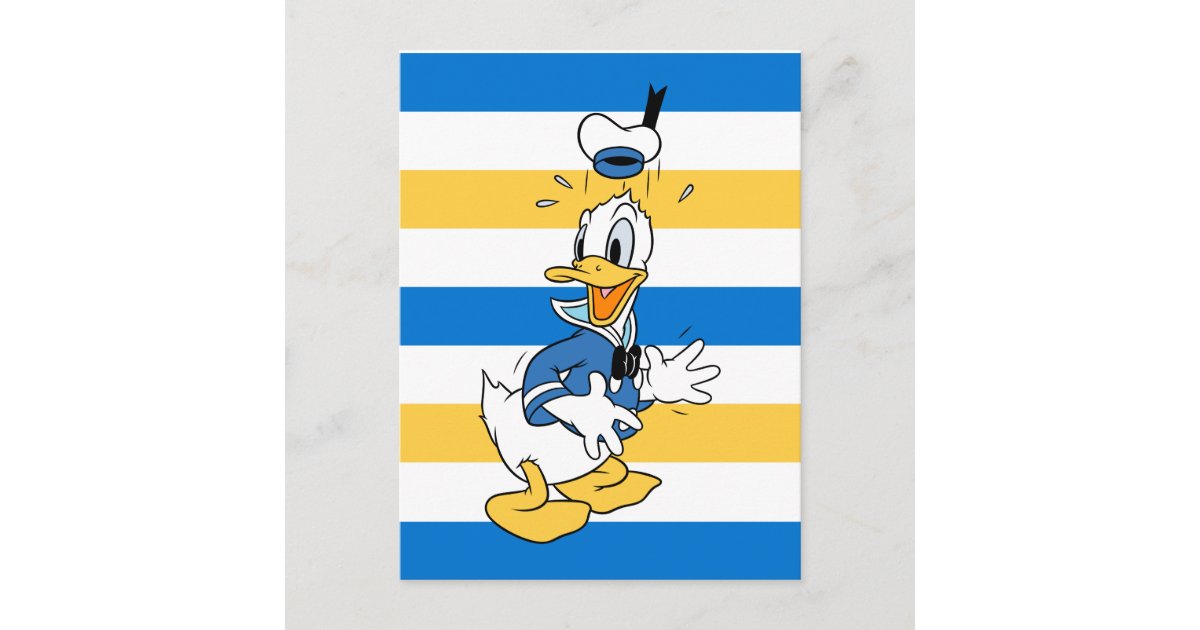 Donald Duck Surprise Postcard | Zazzle
