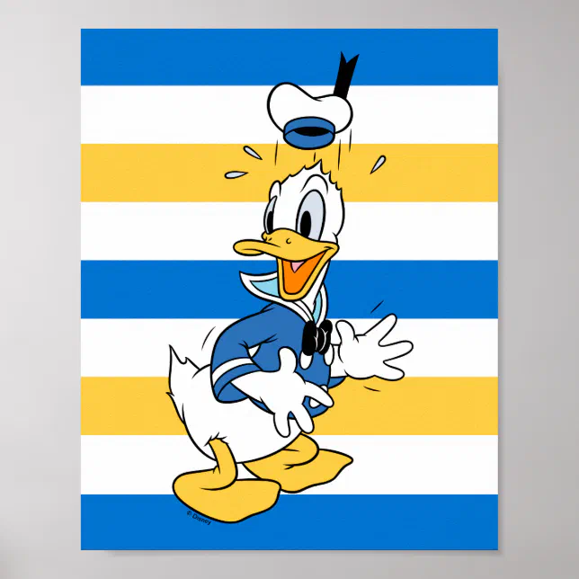 Donald Duck Surprise Poster | Zazzle