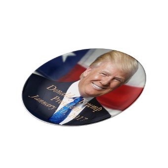 Donald J Trump President Commemorative Platter Plate | Zazzle