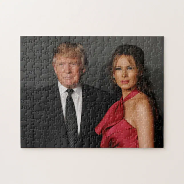 DONALD & MELANIA TRUMP JIGSAW PUZZLE | Zazzle