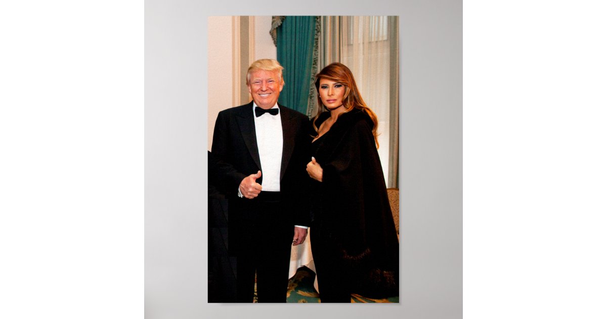 Donald & Melania Trump Poster | Zazzle