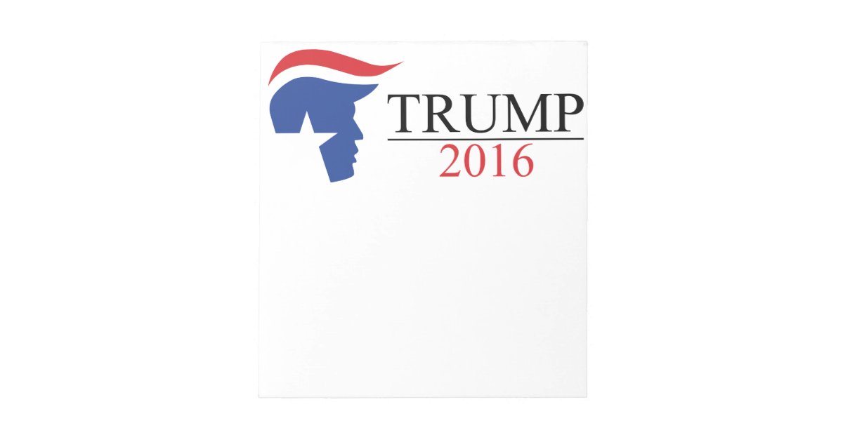 Donald Trump 2016 Presidential Logos Notepad | Zazzle