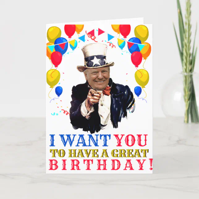 DONALD TRUMP 2020 BIRTHDAY CARD | Zazzle