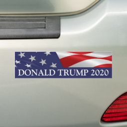 DONALD TRUMP 2020 BUMPER STICKER | Zazzle