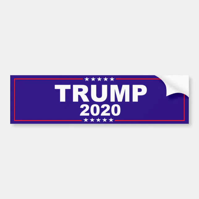 Donald Trump 2020 Bumper Sticker | Zazzle