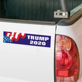 DONALD TRUMP 2020 BUMPER STICKER | Zazzle