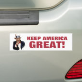 DONALD TRUMP 2020 KEEP AMERICA GREAT! BUMPER STICKER | Zazzle