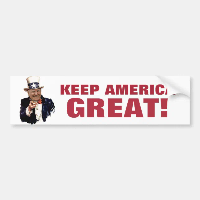 DONALD TRUMP 2020 KEEP AMERICA GREAT! BUMPER STICKER | Zazzle