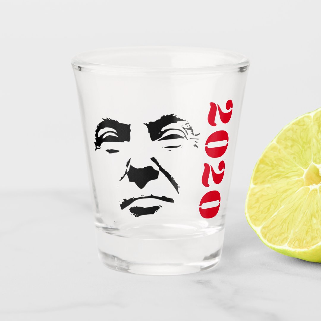 Donald Trump 2020 Shot Glass | Zazzle