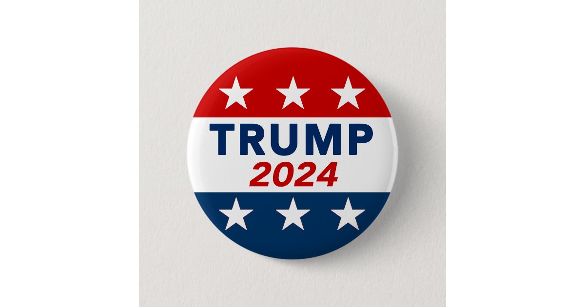 Donald Trump 2024 Button | Zazzle