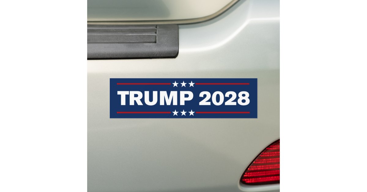 Donald Trump 2028 Bumper Sticker | Zazzle