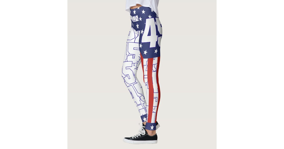 Donald Trump - 45 STRIPE Leggings | Zazzle