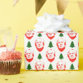 Donald Trump and Trees Christmas Pattern Wrapping Paper | Zazzle