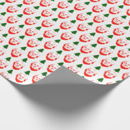 Donald Trump and Trees Christmas Pattern Wrapping Paper | Zazzle