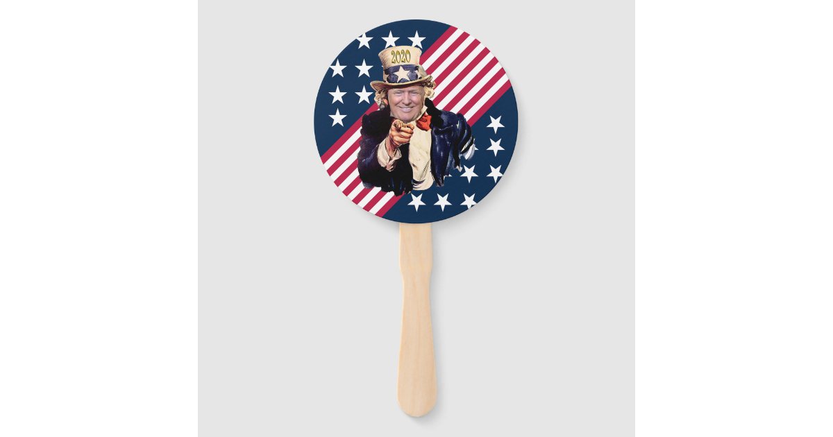 Donald Trump As Uncle Sam ~ Stars & Stripes ~ 2020 Hand Fan | Zazzle Donald Trump As Uncle Sam ~ Stars & Stripes ~ 2020 Hand Fan | Zazzle