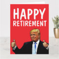 DONALD TRUMP BIG OVERSIZED RETIREMENT CARDS | Zazzle
