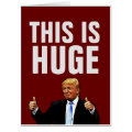 DONALD TRUMP BIGGEST BIG RETIREMENT GREETING CARD | Zazzle
