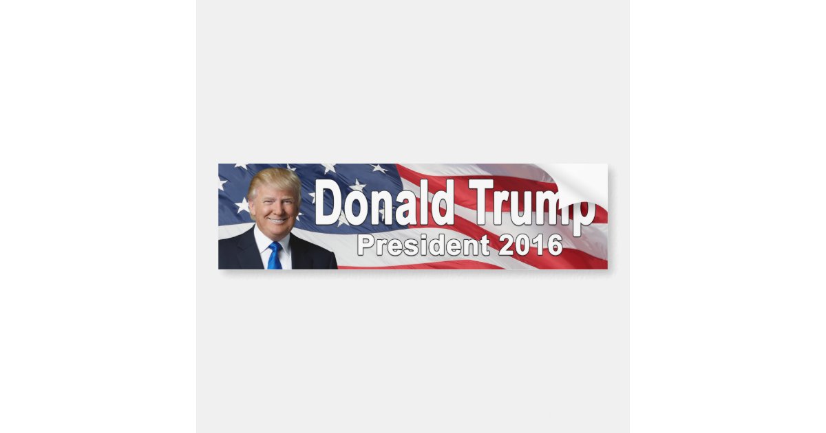 Donald Trump Bumper Sticker | Zazzle