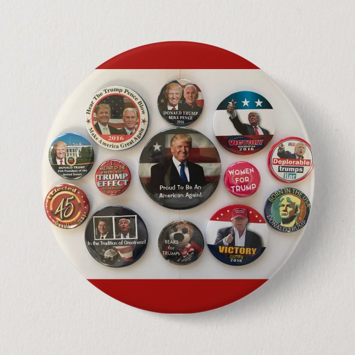 Donald Trump Button Collage | Zazzle.com