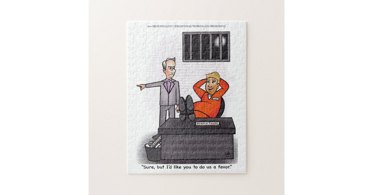 Donald Trump Cartoon Jigsaw Puzzle | Zazzle