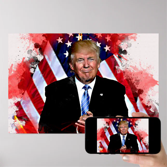 Donald Trump Celebration Poster | Zazzle