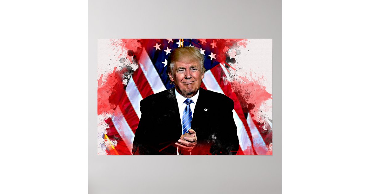 Donald Trump Celebration Poster | Zazzle
