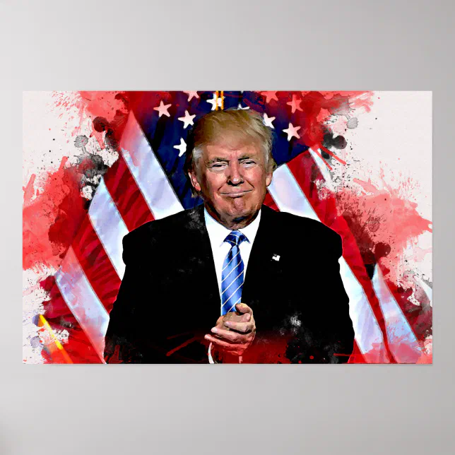 Donald Trump Celebration Poster | Zazzle