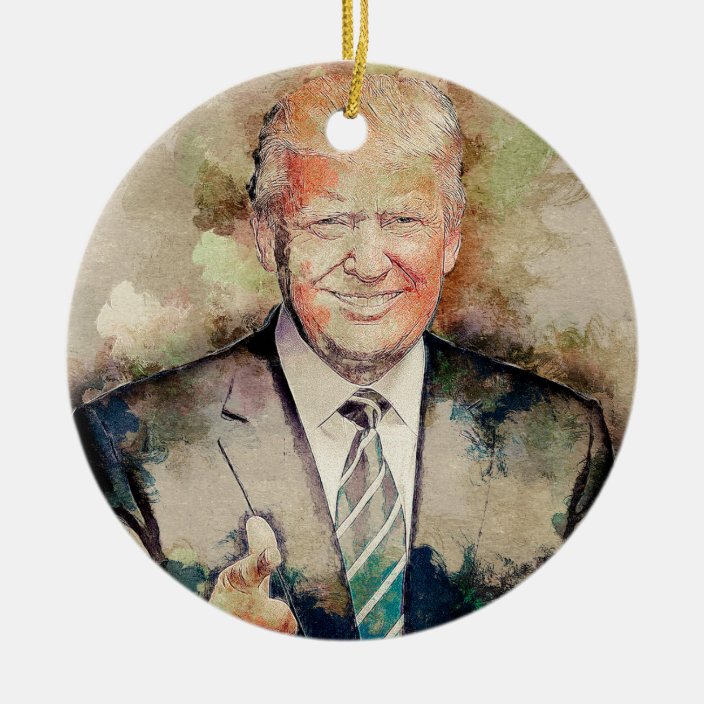Donald Trump Ceramic Ornament | Zazzle.com