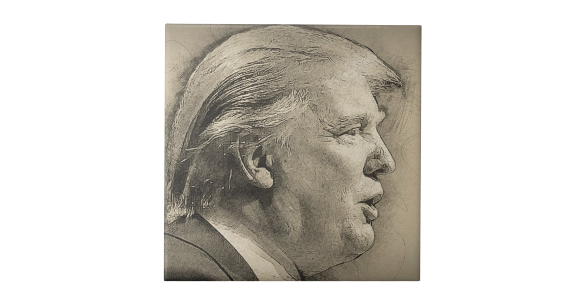 Donald Trump Ceramic Tile | Zazzle