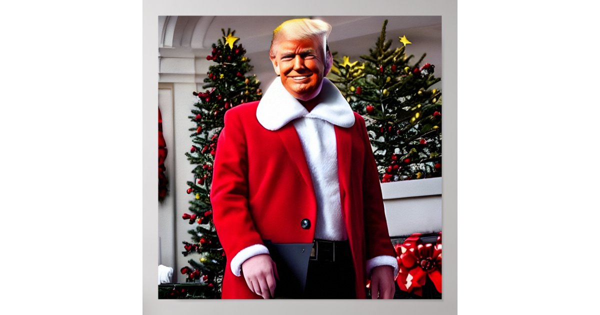Donald Trump Christmas Poster | Zazzle