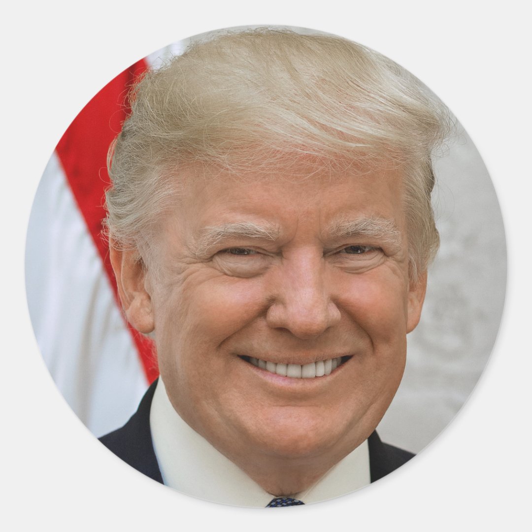 Donald Trump Classic Round Sticker | Zazzle