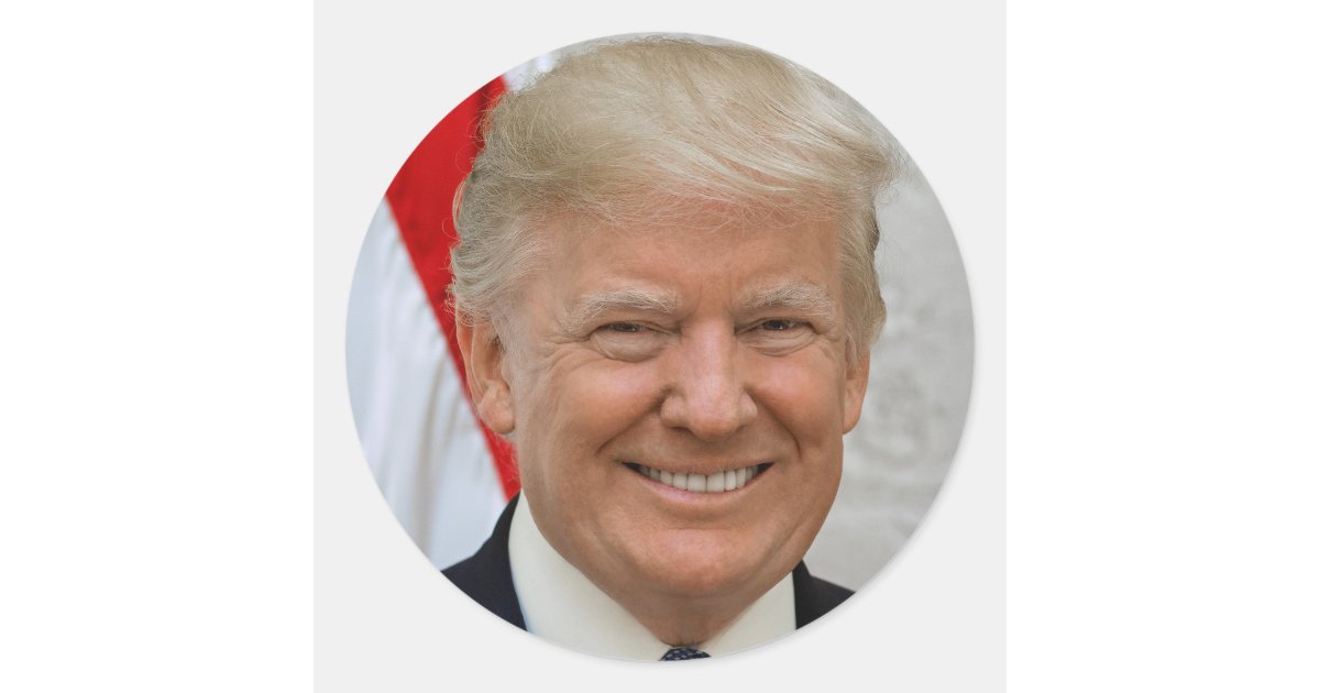 Donald Trump Classic Round Sticker | Zazzle