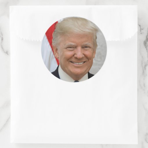 Donald Trump Classic Round Sticker | Zazzle
