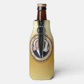 DONALD TRUMP COMMANDER IN CHIEF GOLD PRESIDENTIAL BOTTLE COOLER | Zazzle