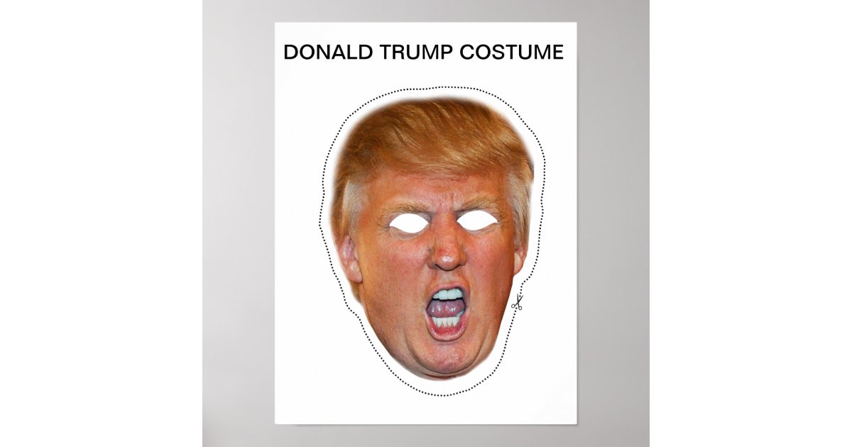 Donald Trump Costume Poster | Zazzle