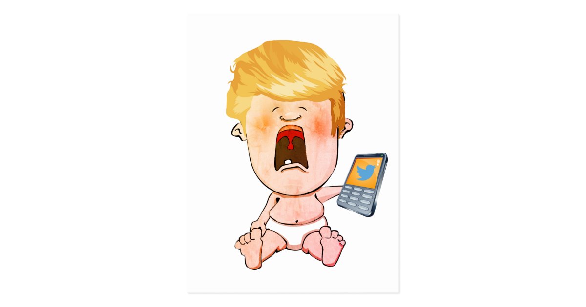Donald Trump Crying Baby Postcard | Zazzle.com