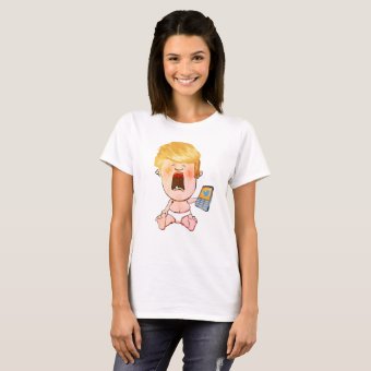 Donald Trump Crying Baby T-Shirt | Zazzle